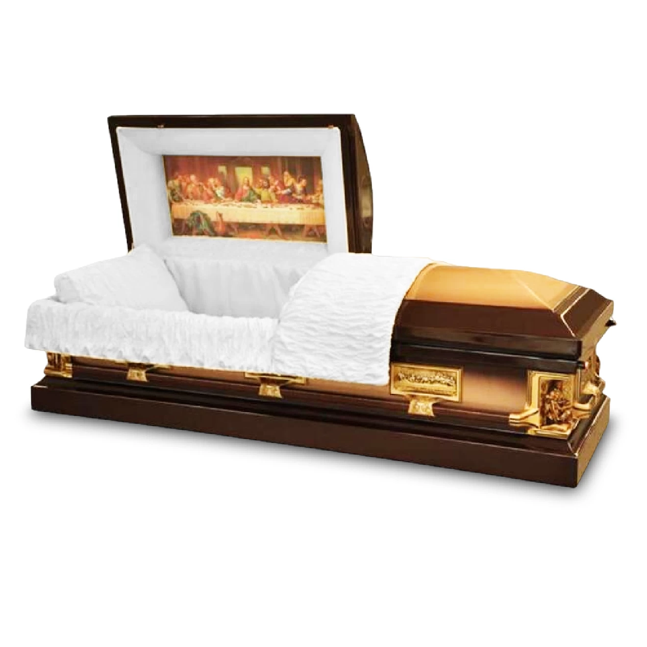 The Last Supper Bronz Casket - Celtic Coffins
